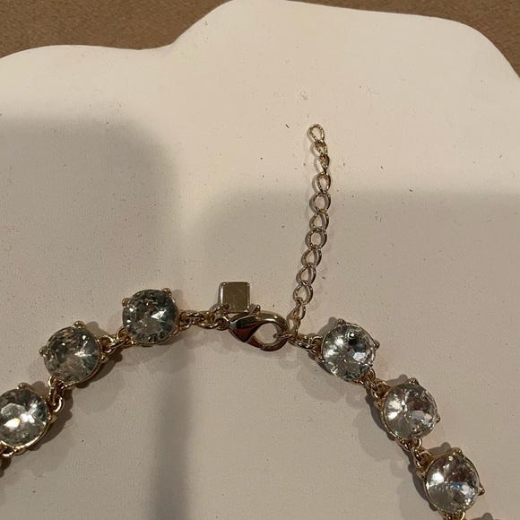 Jewelry | Gold Faux Diamond Necklace | Poshmark